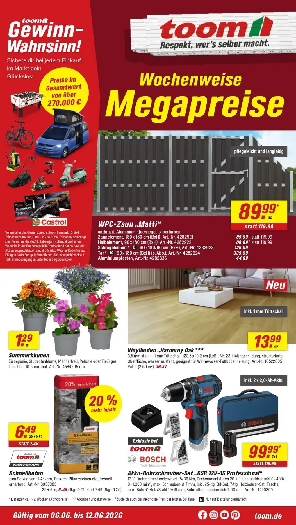 Toom Baumarkt Prospekt ab 06.06.2026 diese & nächste woche
